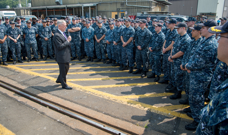 SECDEF Mattis to Sailors: "...you're not some p---- sitting on the ...