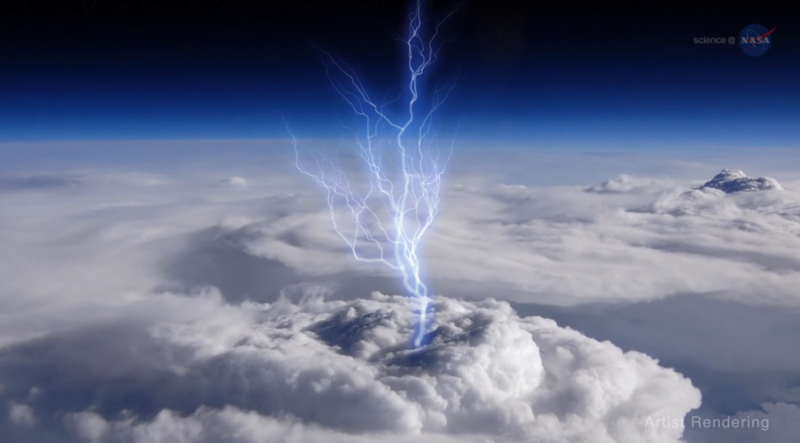 Scientists Study Strange Blue Jets Emanating From Storms | Video ...