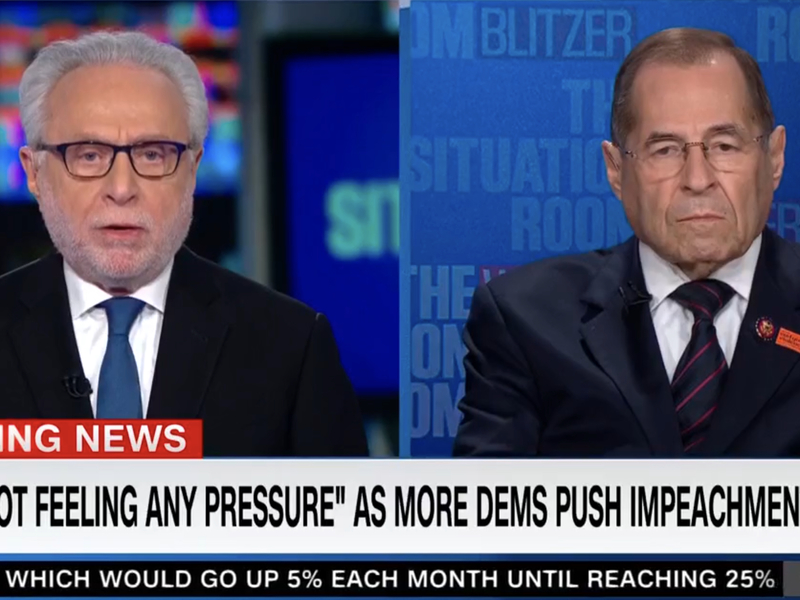 CNN's Wolf Blitzer to Nadler: Wouldn't Opening an Impeachment Inquiry ...