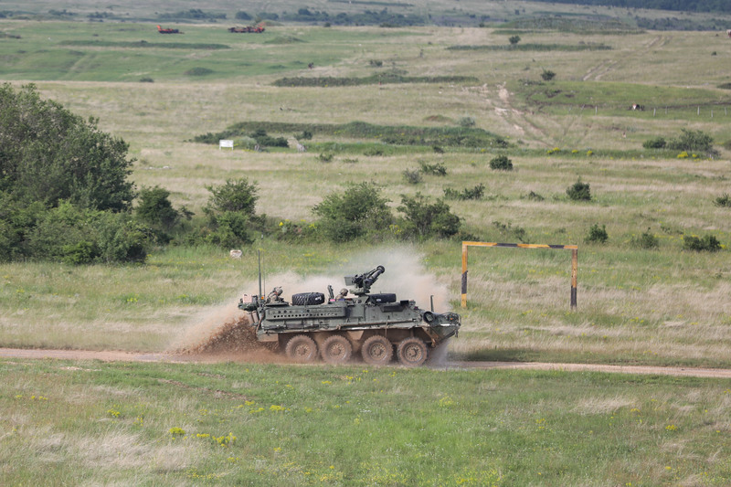 New Army Stryker 30mm Cannon Targeting Destroys Moving Drones ...