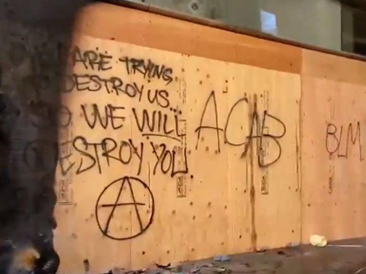 Watch: Aftermath Of Antifa Riot Thursday At Portland Federal Courthouse ...