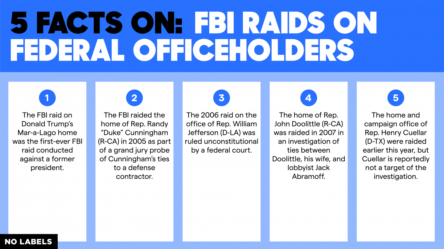 Five Facts on FBI Raids on Federal Officeholders | RealClearPolicy