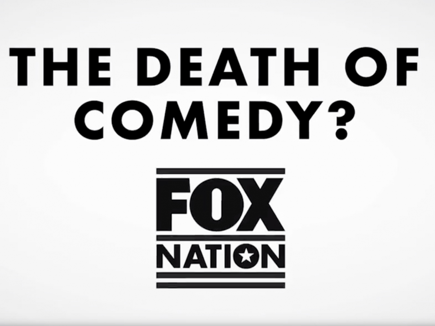 Preview: 'The Death Of Comedy' | RealClearPolicy