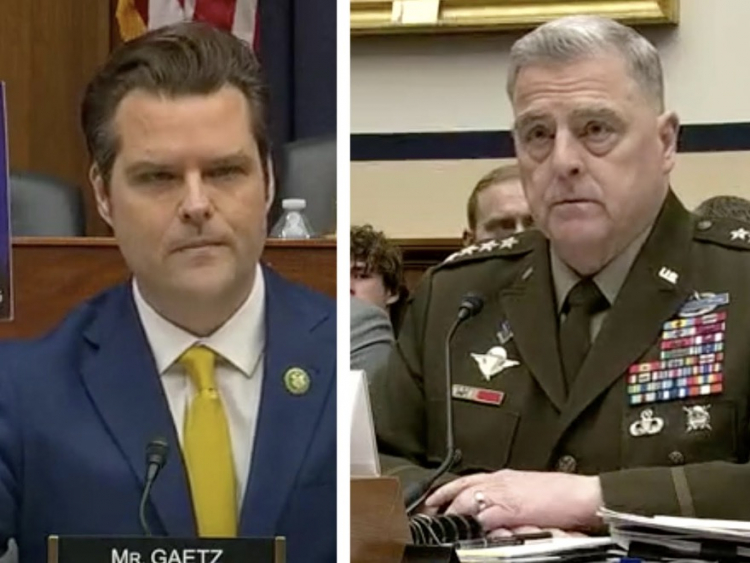 Gen. Milley to Rep. Gaetz: This Is The First Time I'm Hearing About ...