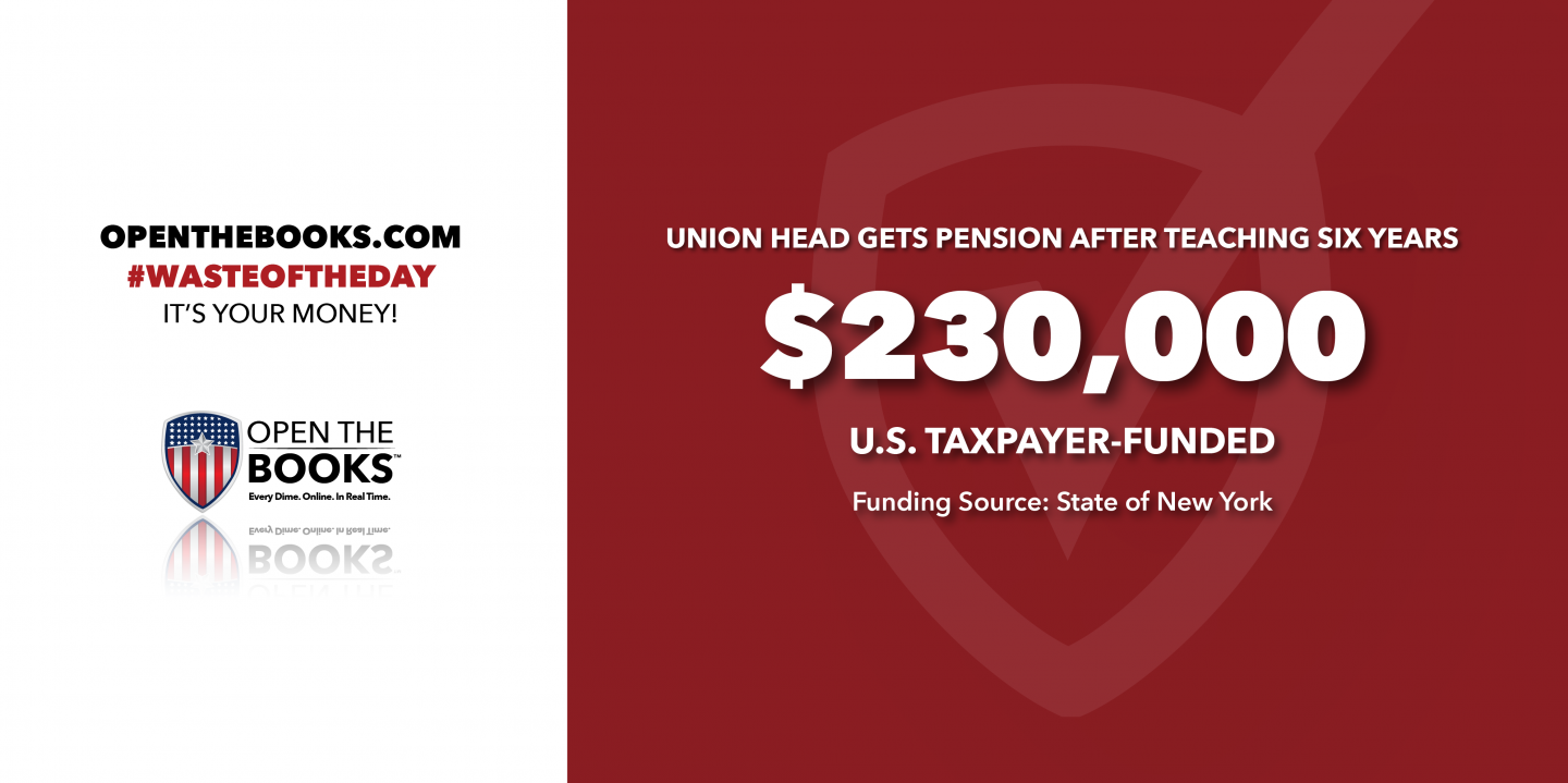 Teacher Union Boss to Receive $230K Taxpayer Funded Pension ...