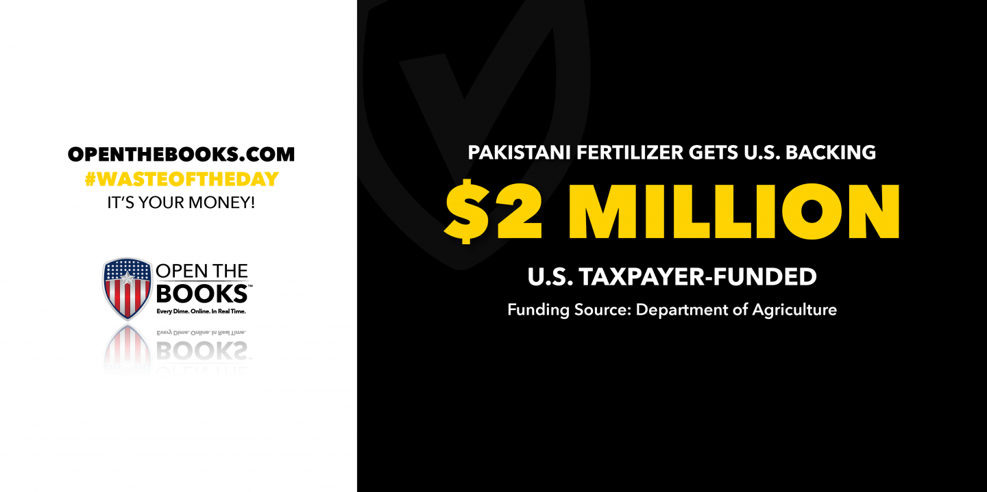 U.S. to Spend $2 Million on Efficient Fertilizer in Pakistan ...