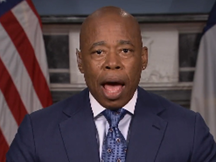 NYC Mayor Eric Adams: We're About To Have To Move People Into Tents ...