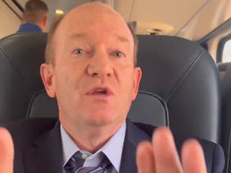 Sen. Chris Coons To Reporter Asking About Gaza Ceasefire: "I'm Gonna ...