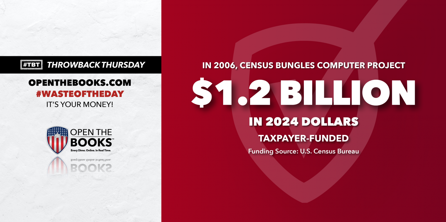 Waste of the Day: Throwback Thursday: Census Bureau Reinvents Paper and ...