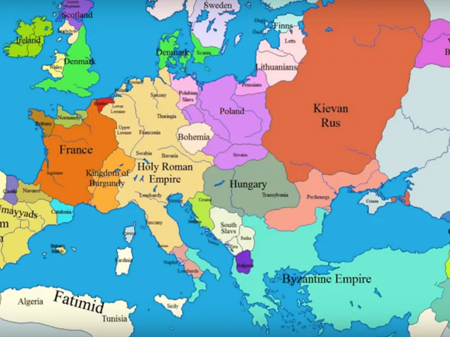 Watch: How European Borders changed in the Middle Ages | RealClearHistory