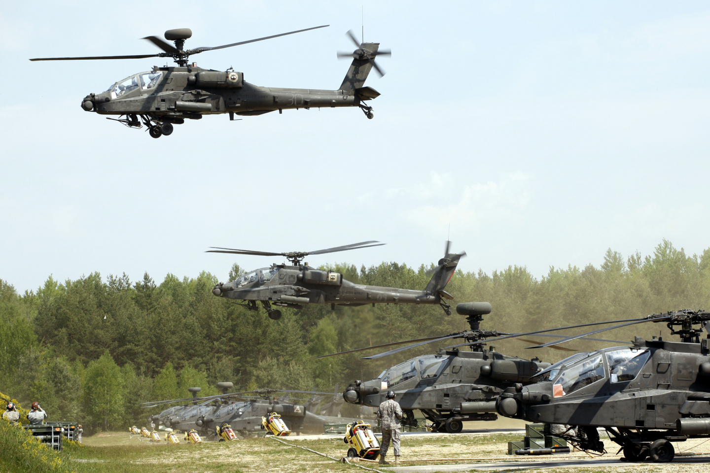 US Army in Europe. Large-scale NATO military exercises in Germany ...