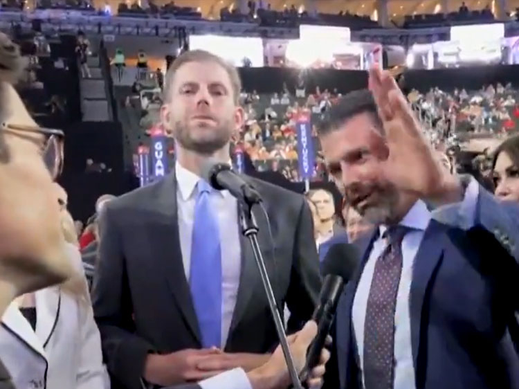 Donald Trump Jr. Calls MSNBC Clowns: "It's MSDNC," "Get Out Of Here ...