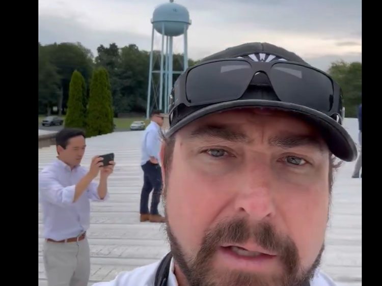 Rep. Eli Crane Reporting From The Sloped Roof In Butler, PA: "Not Steep ...