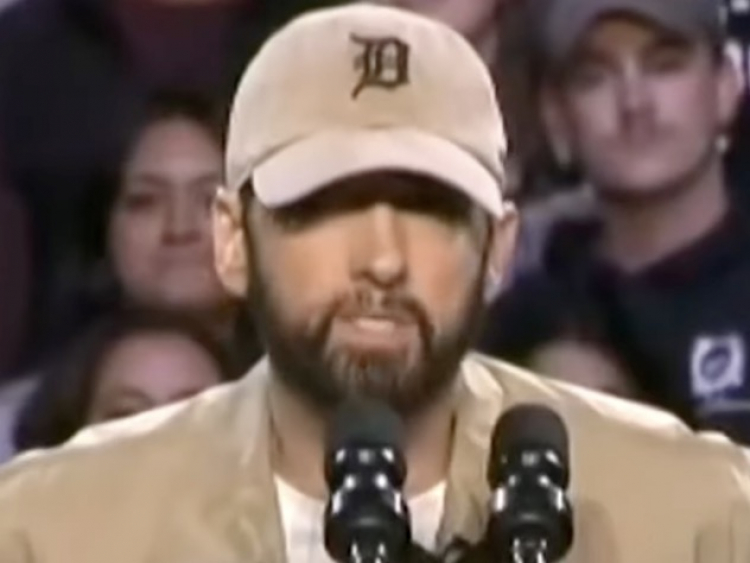Eminem Introduces Obama at Detroit Rally: I Don't Want People To Worry ...