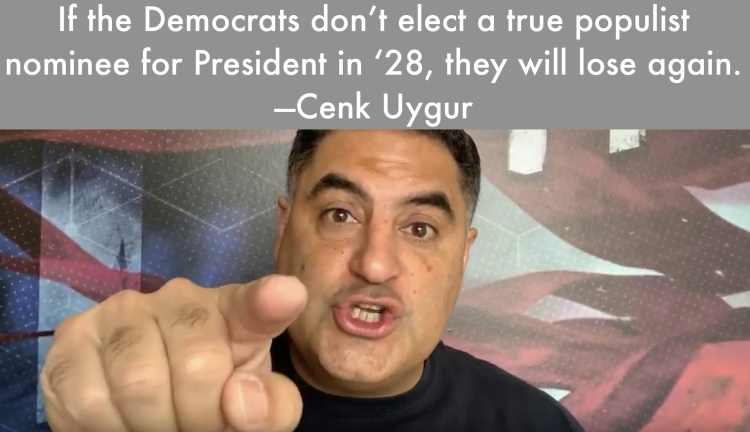 "Unknowns" Interviews Cenk Uygur About His Populist Plans To Unite ...