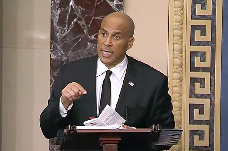 Cory Booker's Blab-a-Thon Underlines 'Fact-Checker' Tilt ...