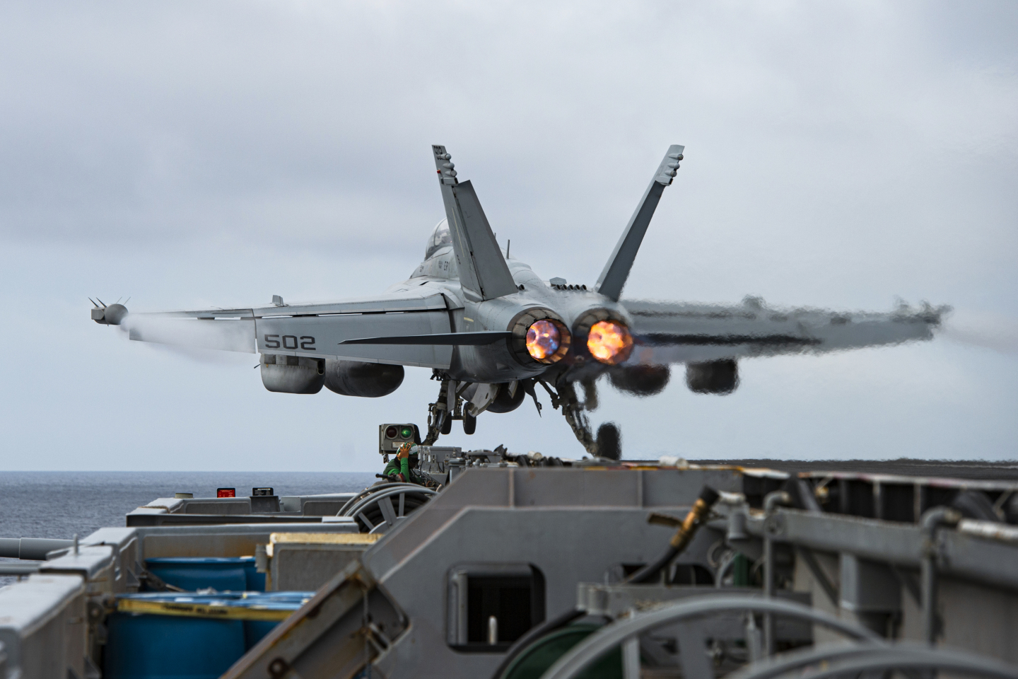 U.S. Navy • Sailors in Action During Intense Flight Deck Operations ...