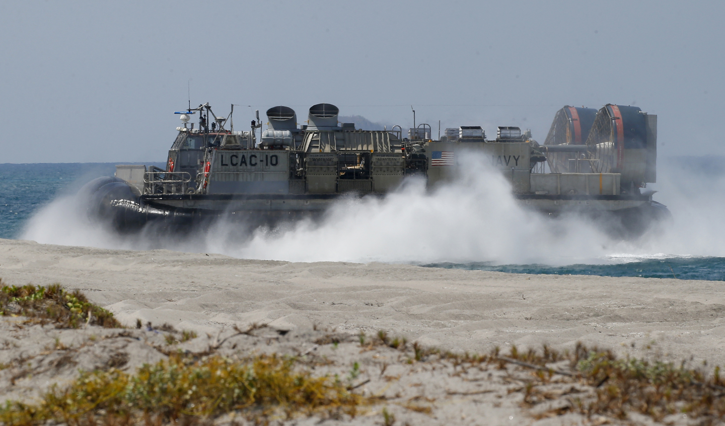 Parking US Navy Gigantic LCAC Hovercraft After Mission | RealClearDefense