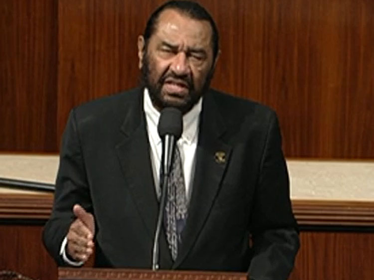 Rep. Al Green Introduces Article of Impeachment Against Trump ...