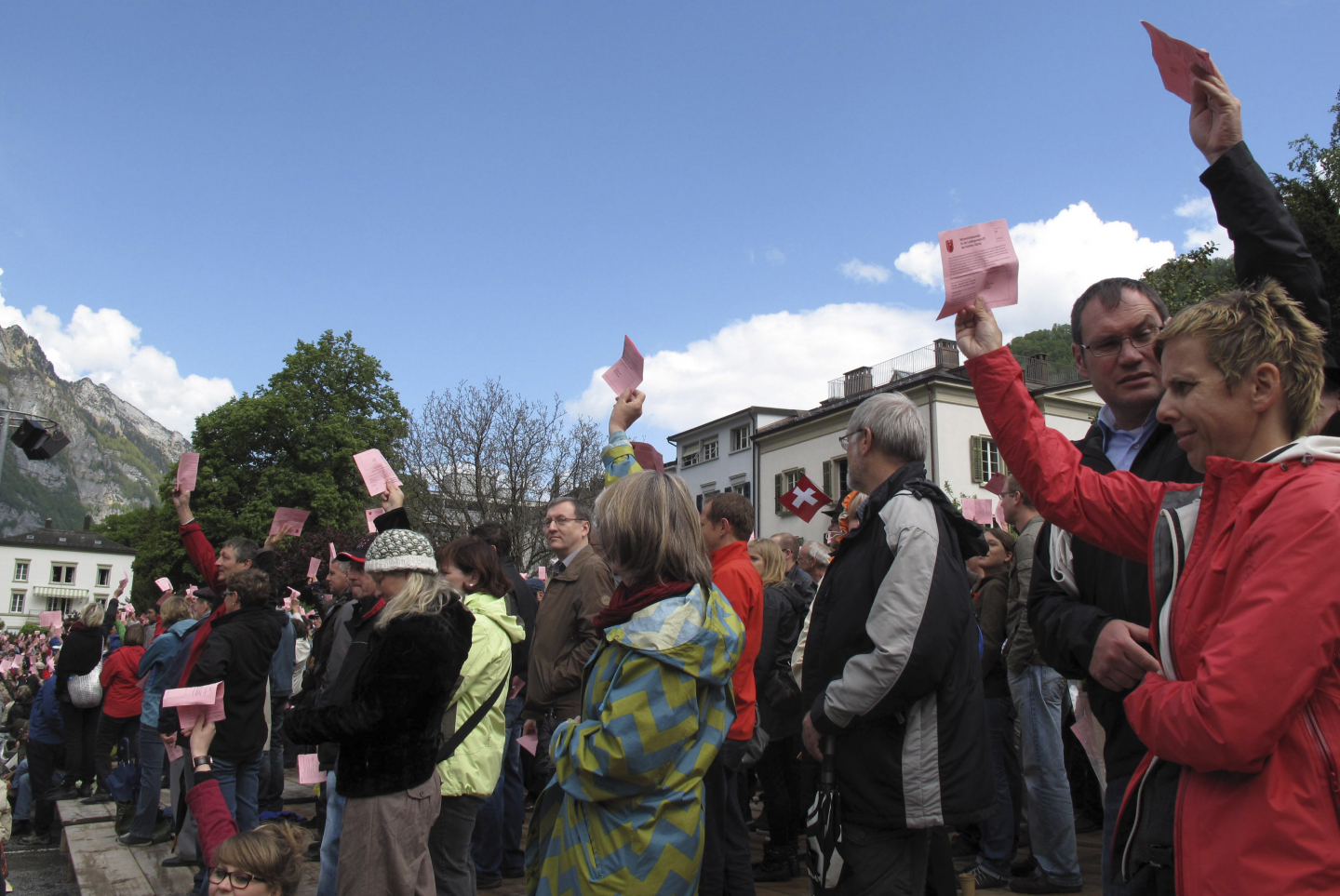 The Swiss Town Where People Still Vote by Hands in the Air ...