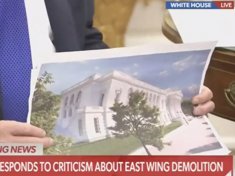 Trump Shows Renderings Of New White House Ballroom: "It's Something ...